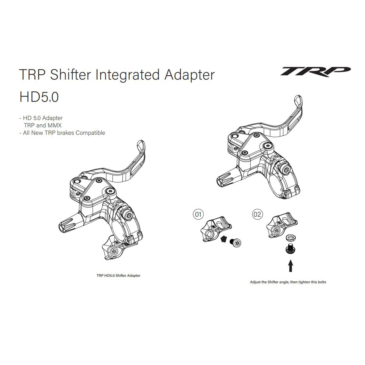TRP - HD5.0 Shifter Adapter for EVO PRO - LH – BikeXtore
